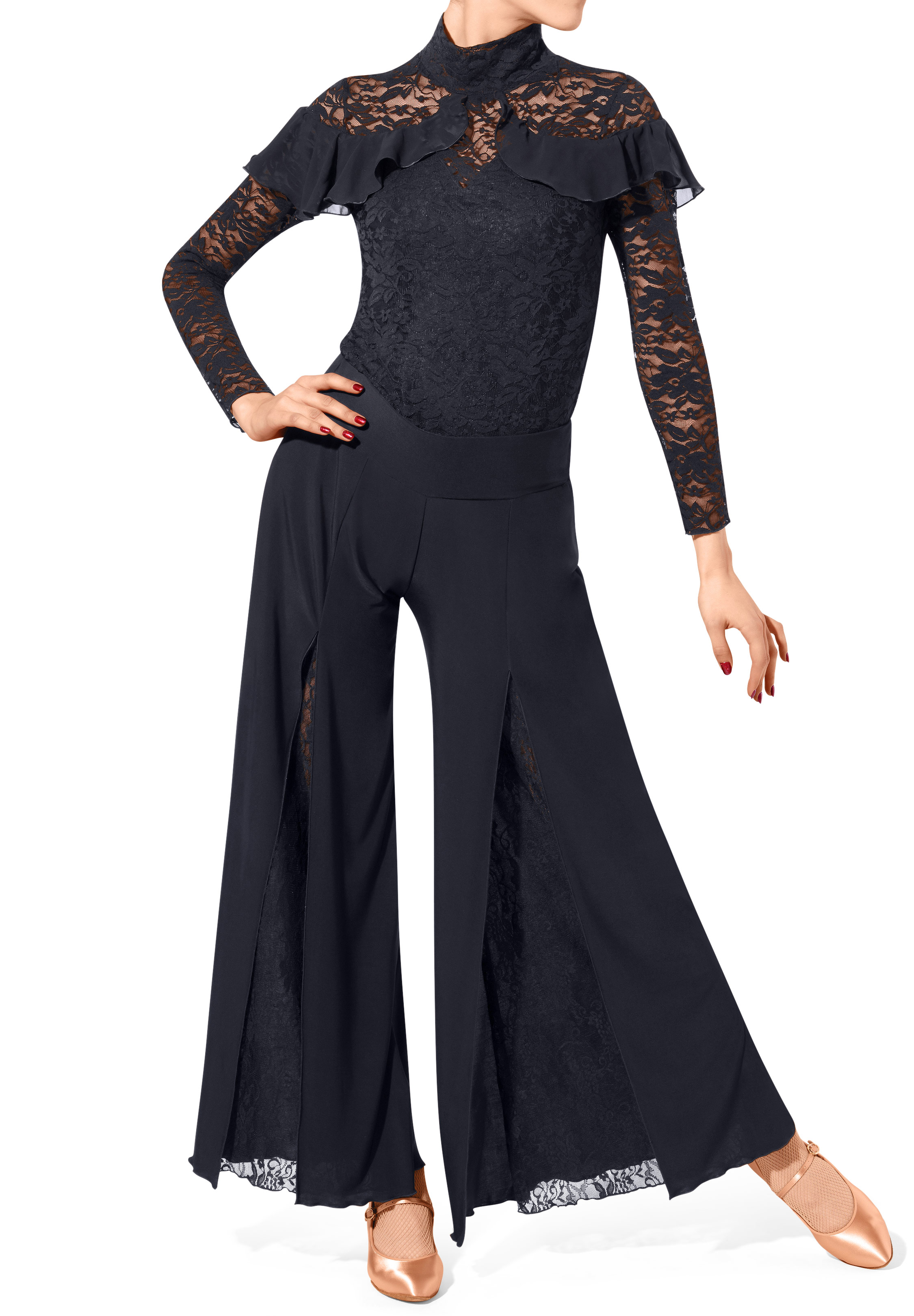 Alfa Womens Lace Practice Dance Pants PLGW | Pants