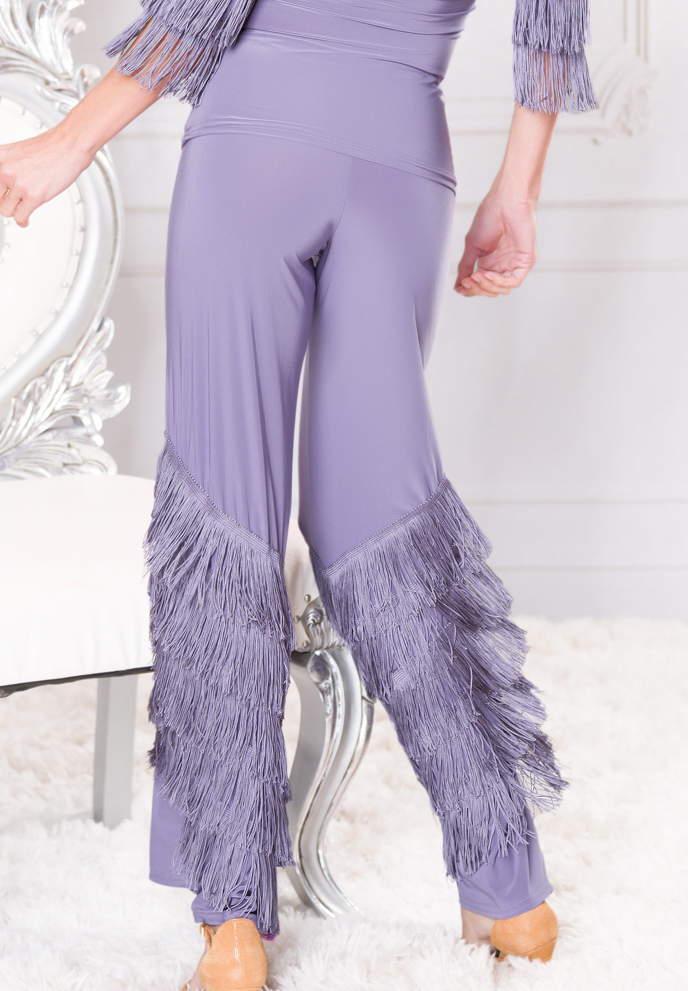 Dance America P004 - Diagonal Fringe Pants | Pants