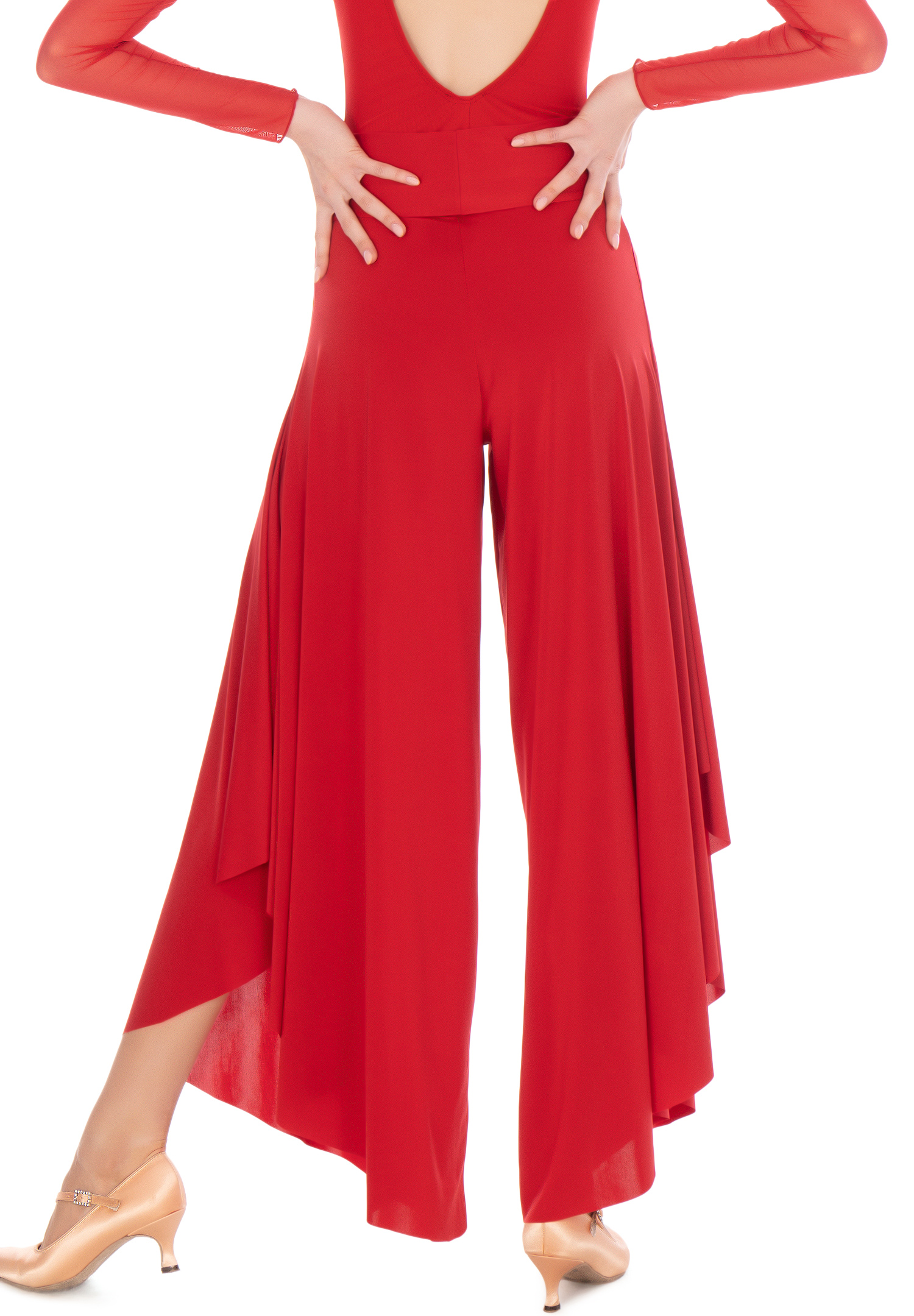 Dance Box Ladies Ruffle Dance Pants P20120018 | Pants