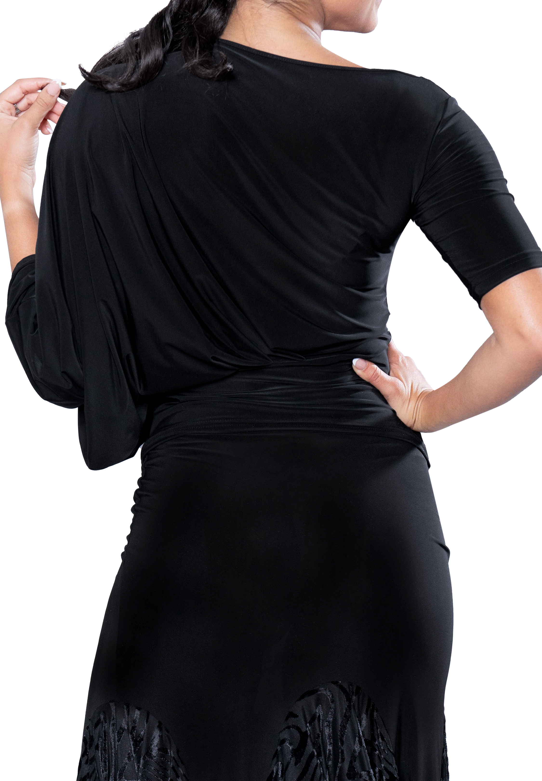 Dance America T2411 - Asymmetric Bloused Top | Tops