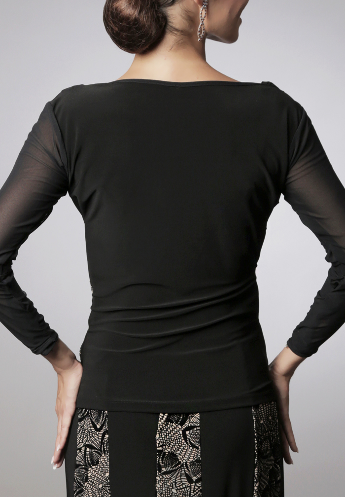 Dancemo Waterfall Ballroom Dance Top | Tops