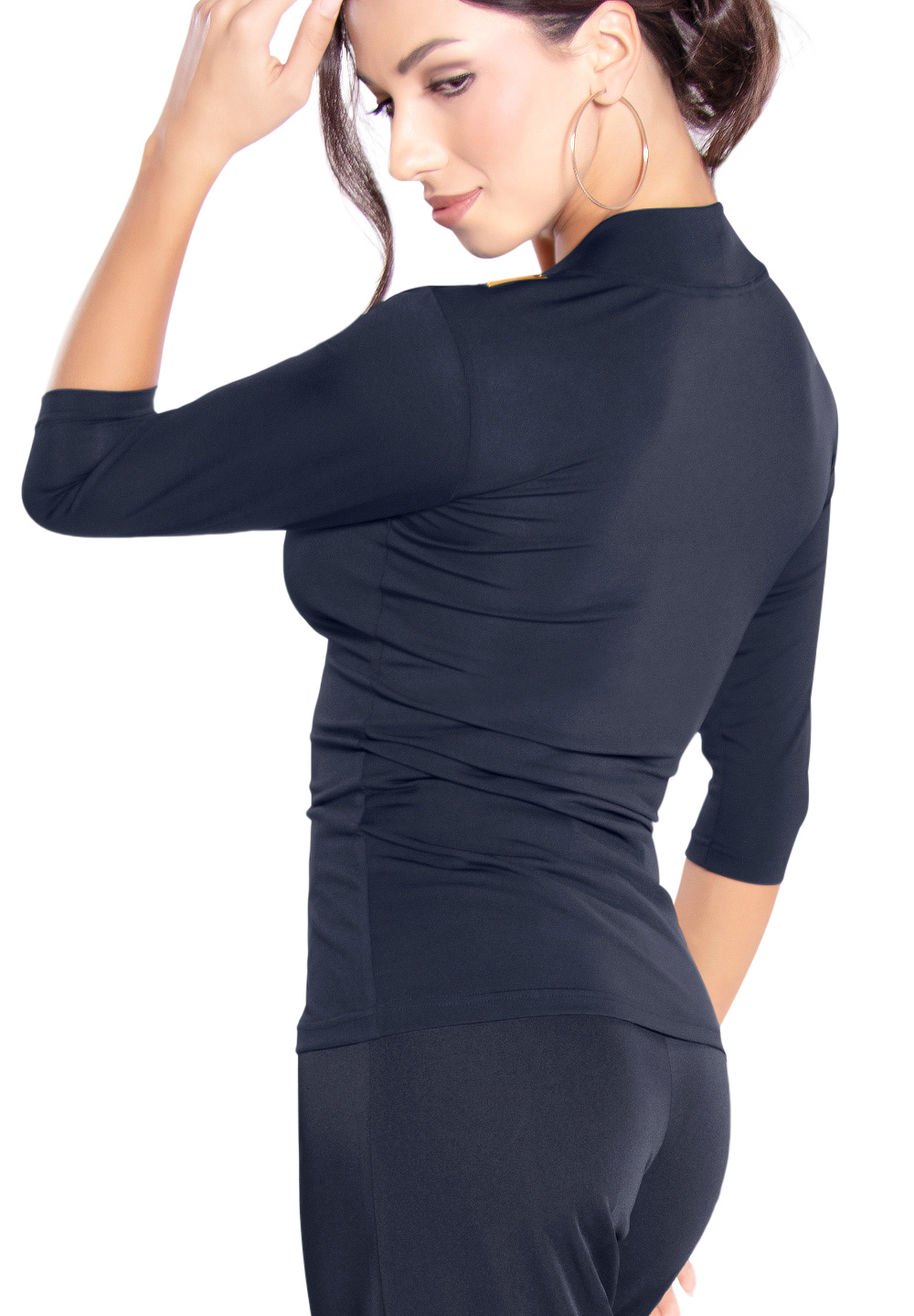 Maly Elastic Neckline Dance Top MF201102 | Tops