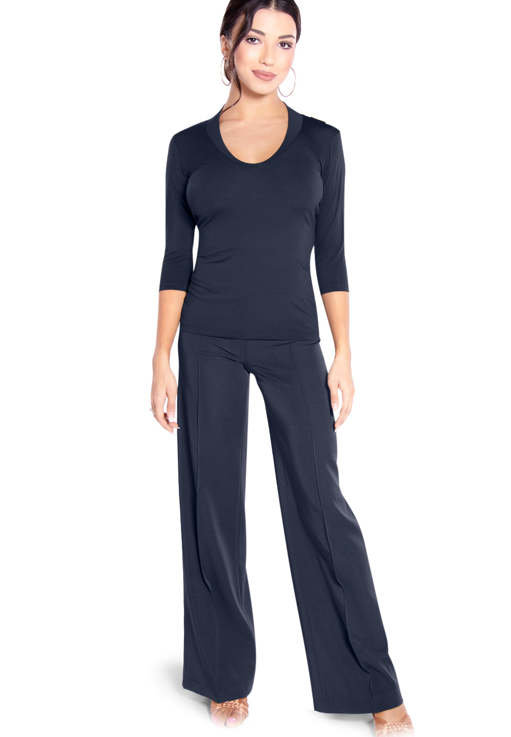 Maly Elastic Neckline Dance Top MF201102 | Tops