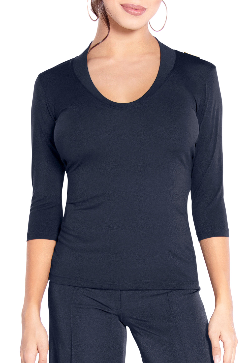 Maly Elastic Neckline Dance Top MF201102 | Tops