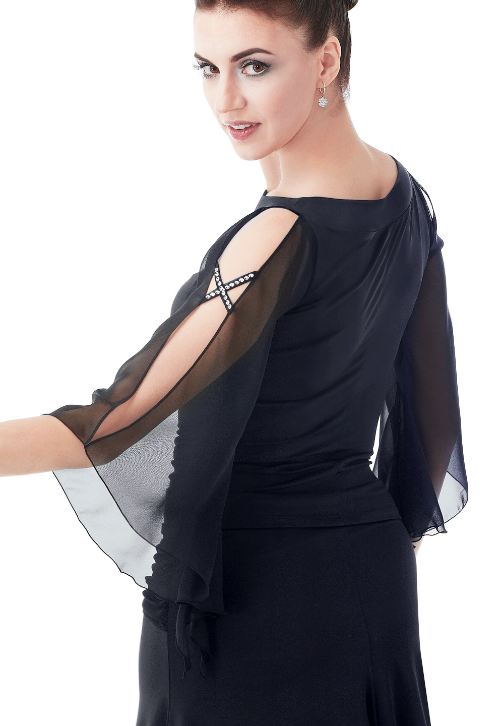 Popconatelier Top With Cut Out Sleeves Wmt113 Tops