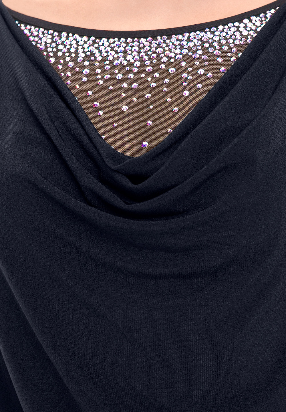 PopconAtelier Draped Self Tie Ballroom Dance Top WMT145 | Tops