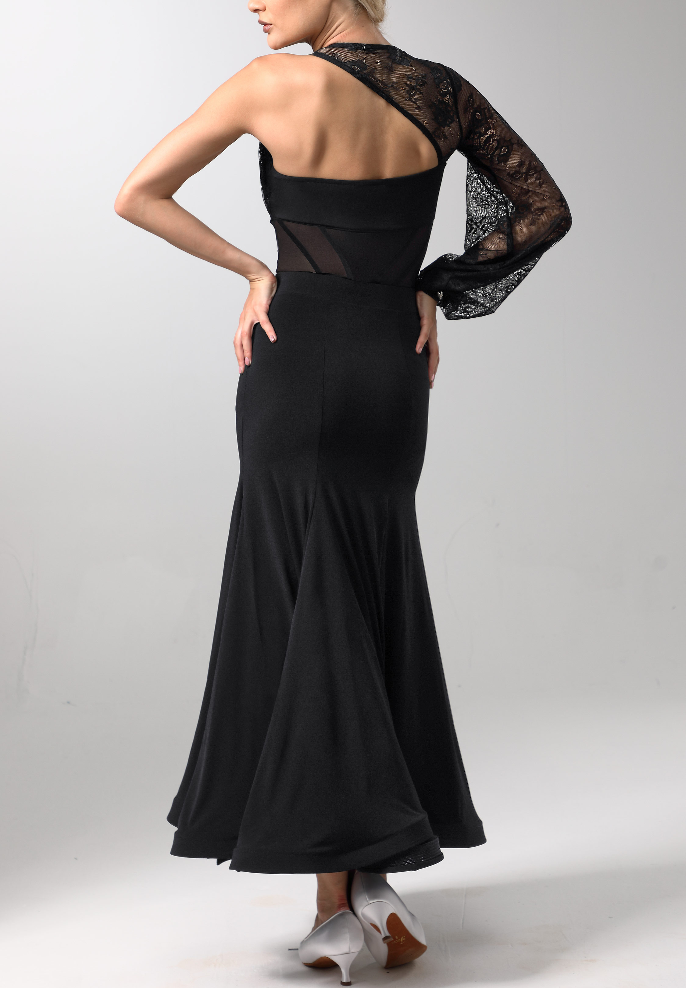 TID Single Sleeve Lace Dance Top M390 | Tops