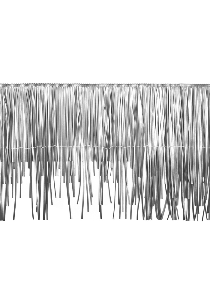 DSI 2210 Elasticated Faux Leather Fringe 30cm | Danceshopper