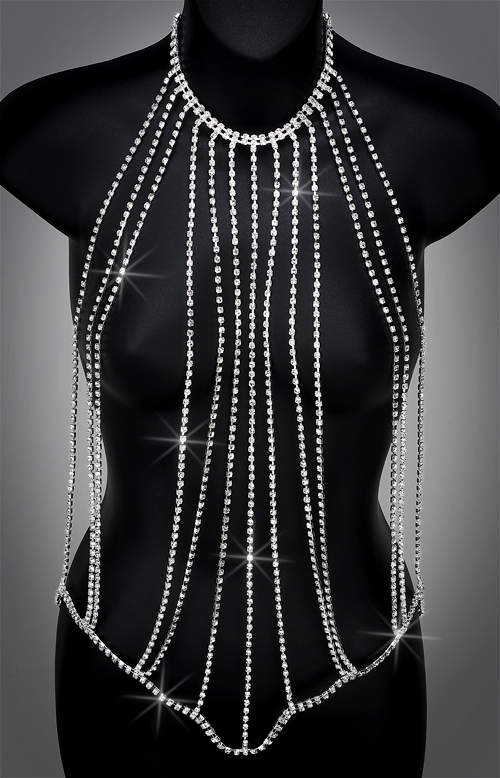 DS Rhinestone Halter Top 01 / Crystal | Rhinestone Jewelry