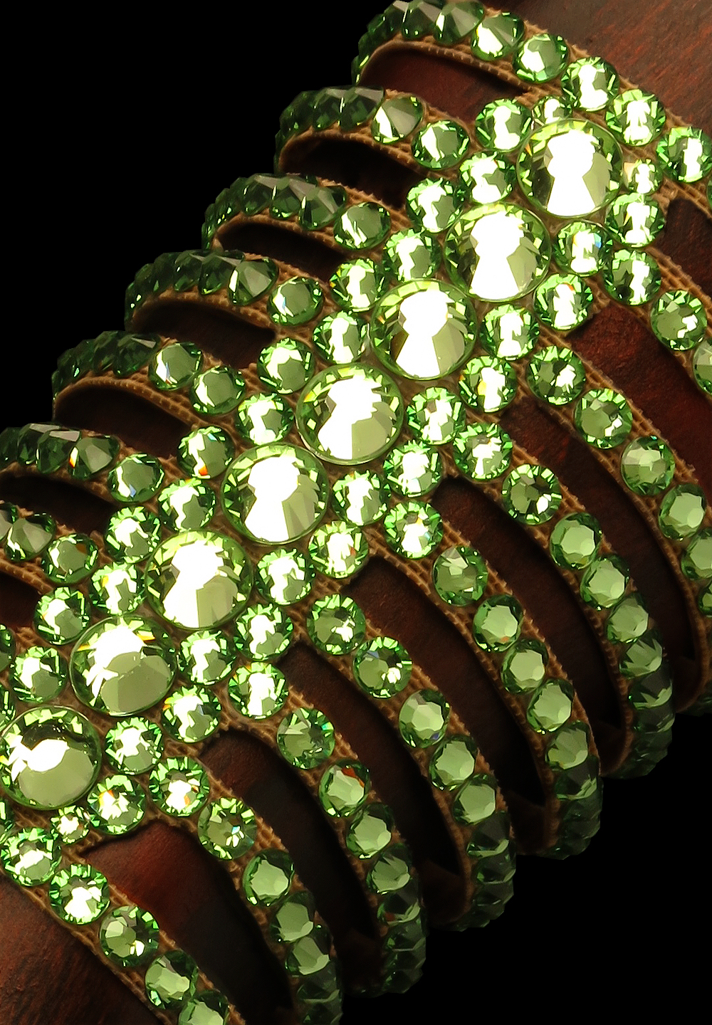 Bettina Rhinestone Bracelet BC-204 Peridot | Rhinestone Jewelry