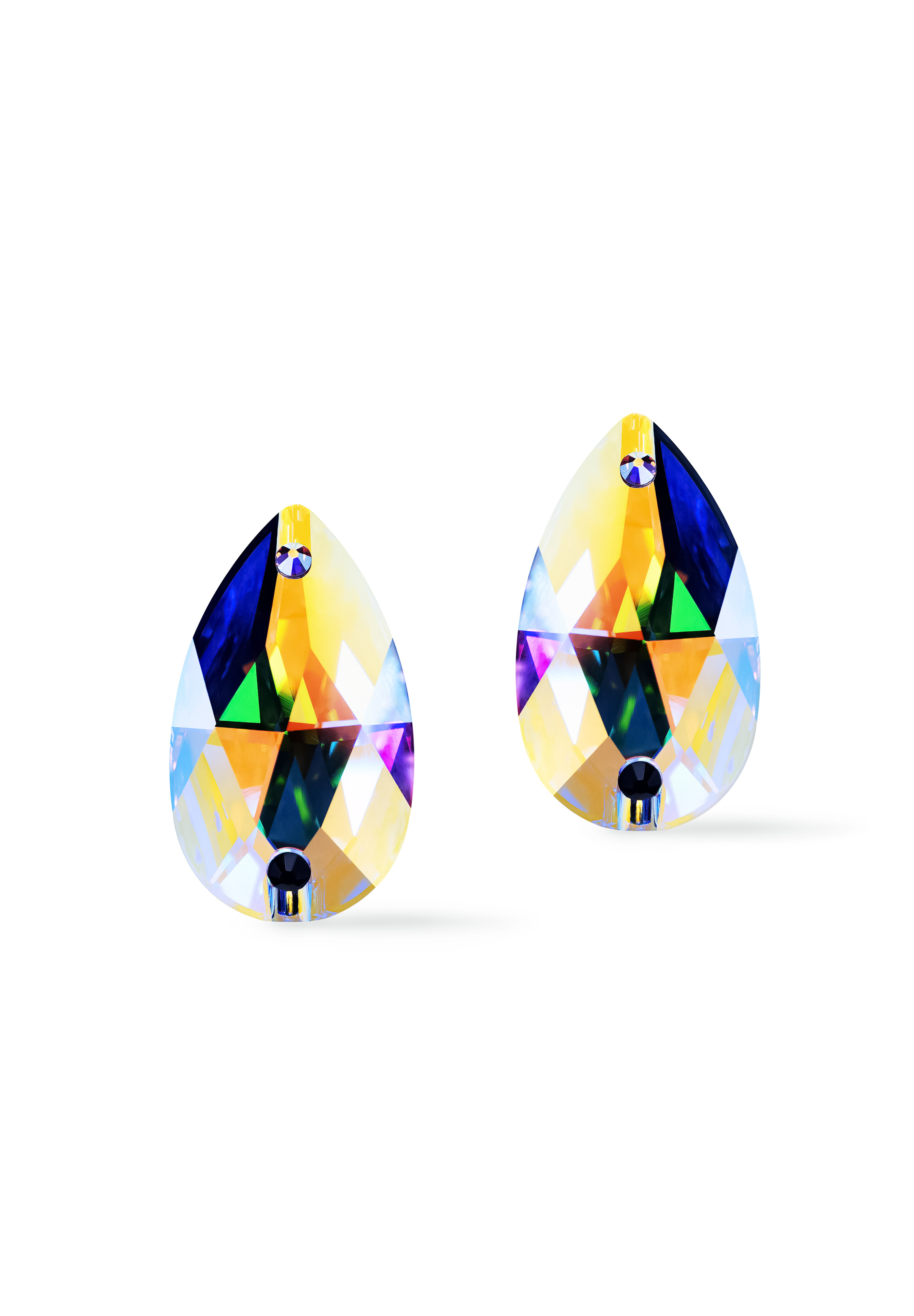 Crystal Tear Drop Earrings Crystal AB 2524AB | Rhinestone Jewelry