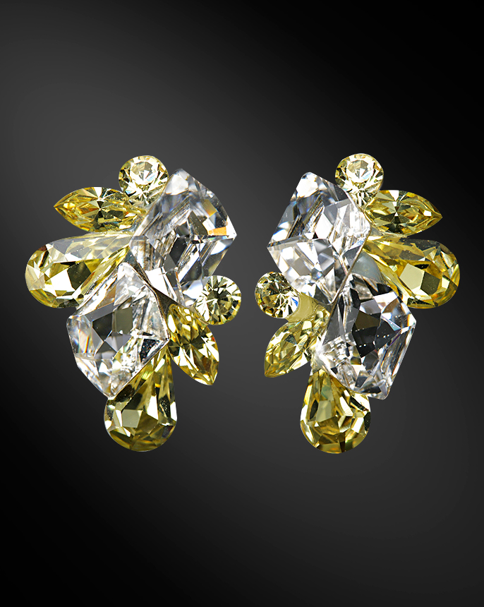 Zdenka Arko Jonquil & Crystal Rhinestone Dance Earrings UH08003-55 ...