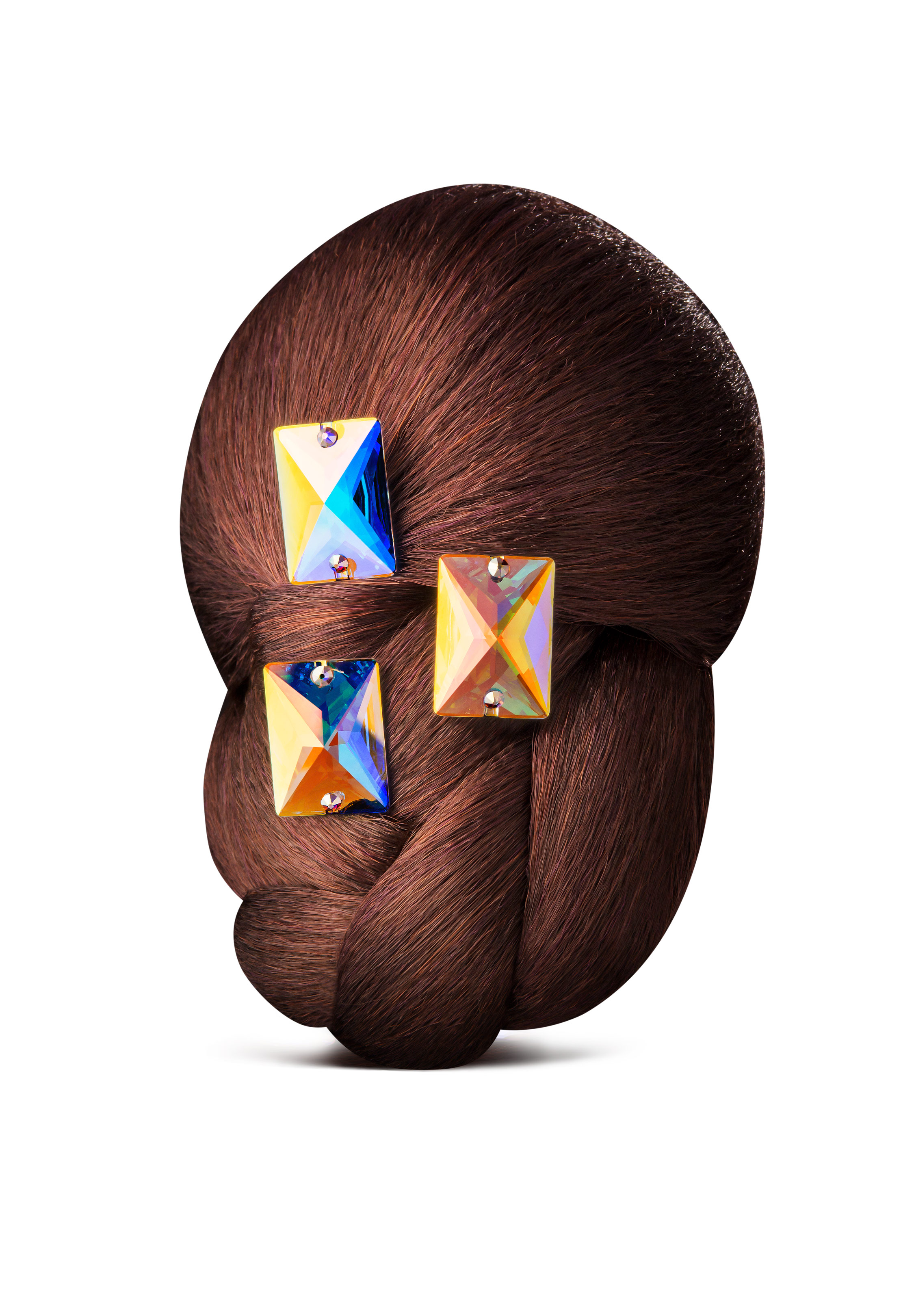 Candra Rectangle Crystal Hair Pins PI-360 | Rhinestone Jewelry