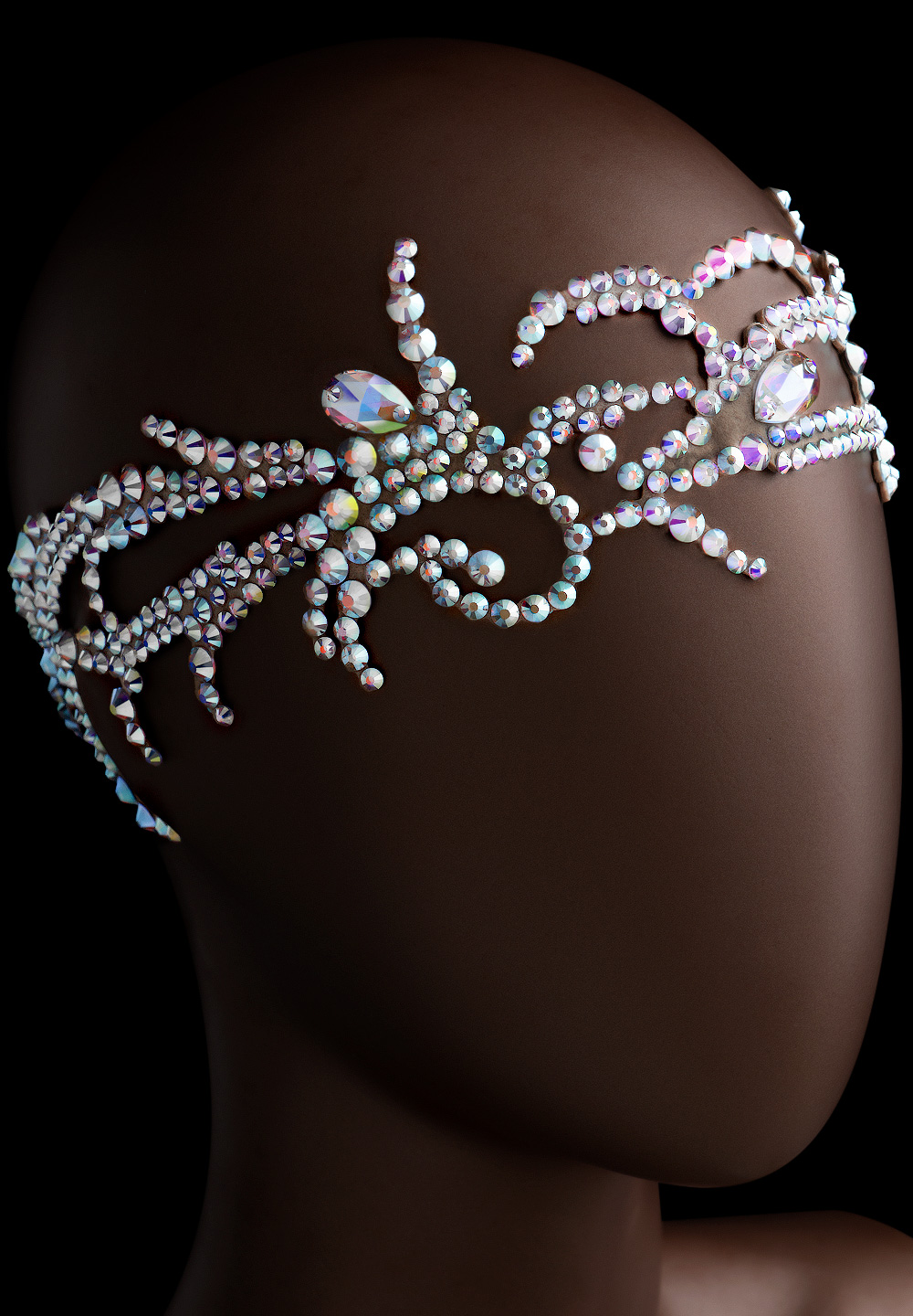 Pherusa Crystal Braided Bun R603 Rhinestone Jewelry